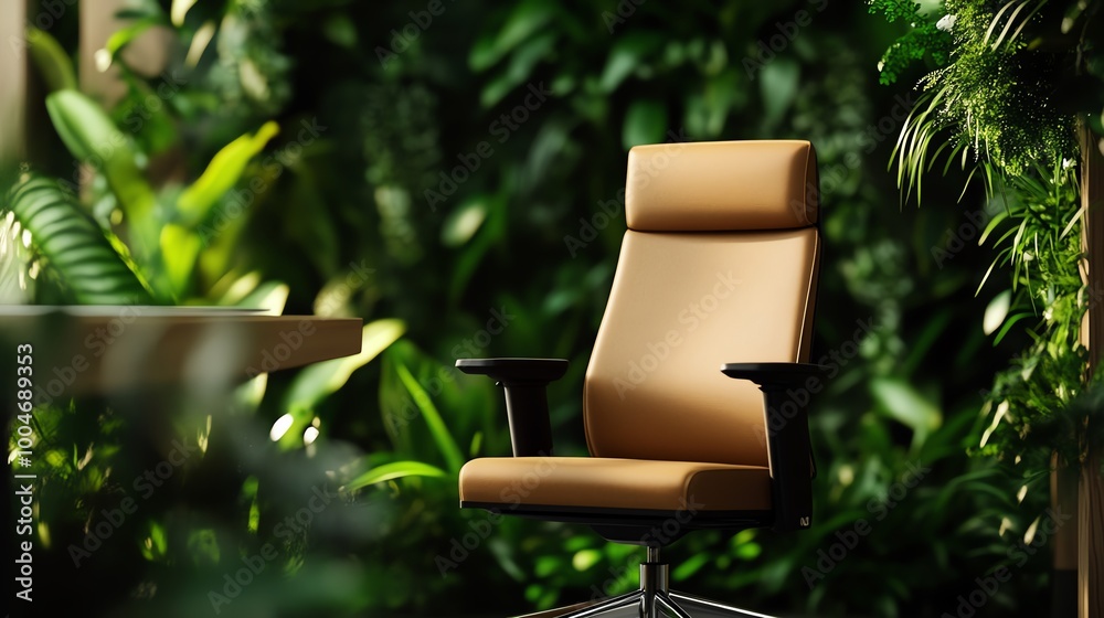 Executive chair made from recycled materials, with eco-friendly design ...