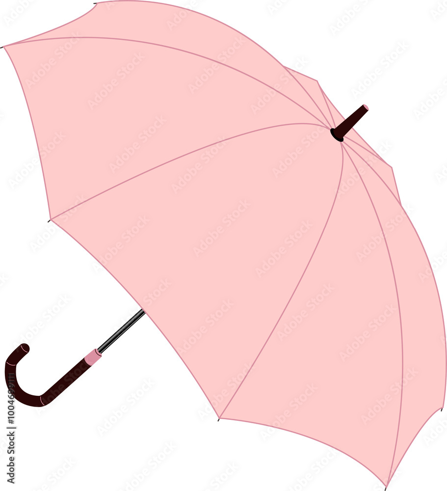 Autumn Open Pink Umbrella Illustration in PNG – Charming Design for ...