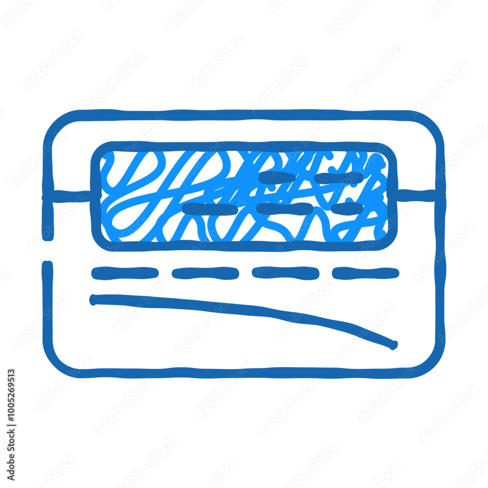 vhs player retro gadget doodle icon sketch vector. vhs player retro ...