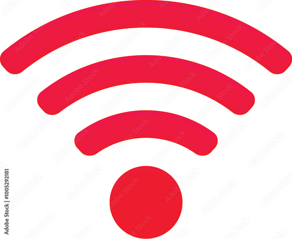 Rad WiFi Symbol: Dynamic Universal Icon for Wireless Internet Access in ...