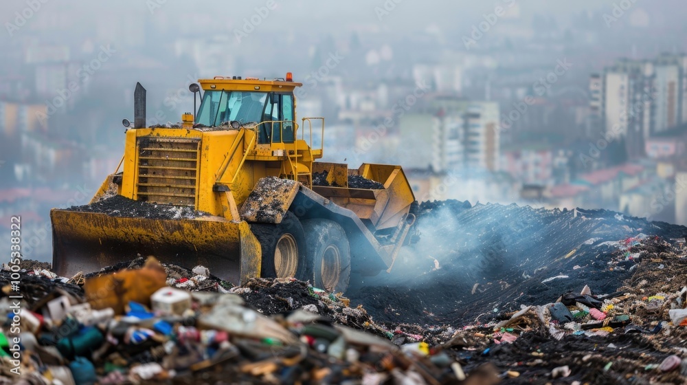 Foto de Stock Landfill Gas Energy: This method captures methane gas ...