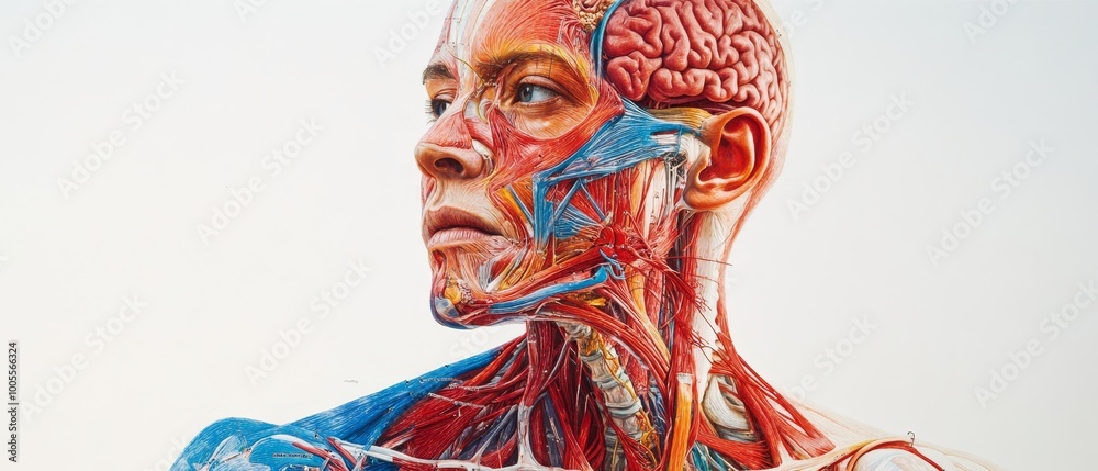 Showcase a realistic and detailed depiction of human body anatomy ...