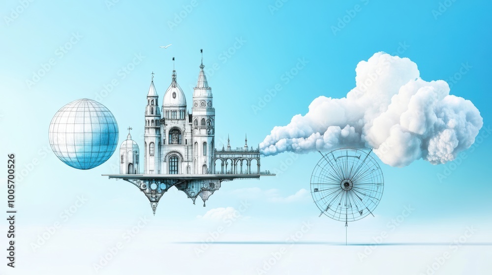 A collection of different illustrations at various stages of completion ...