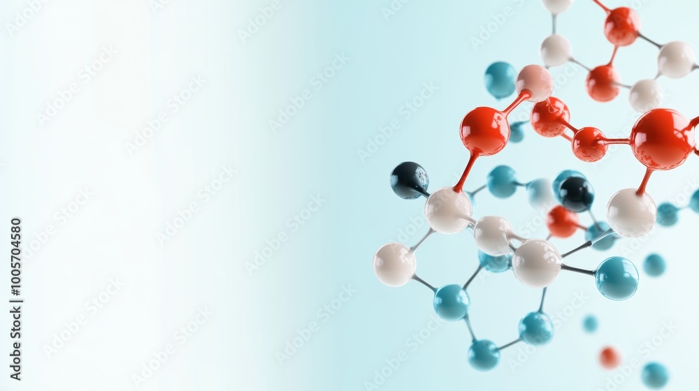A clear and concise diagram of a molecule structure, showcasing its ...