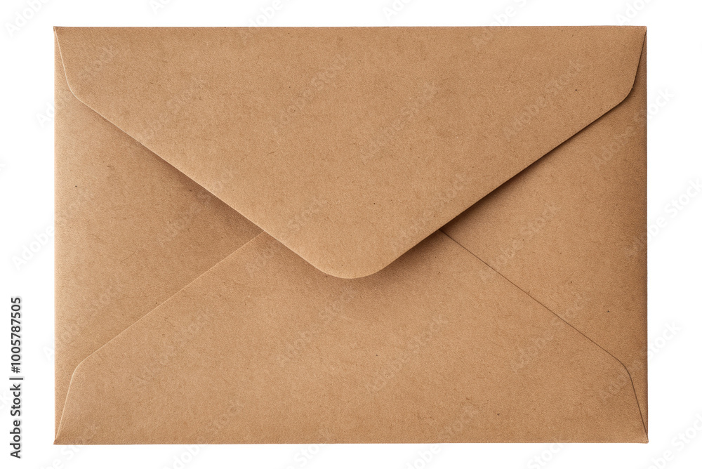 High-Quality PNG of Brown envelope png, stationery sticker Isolated on ...