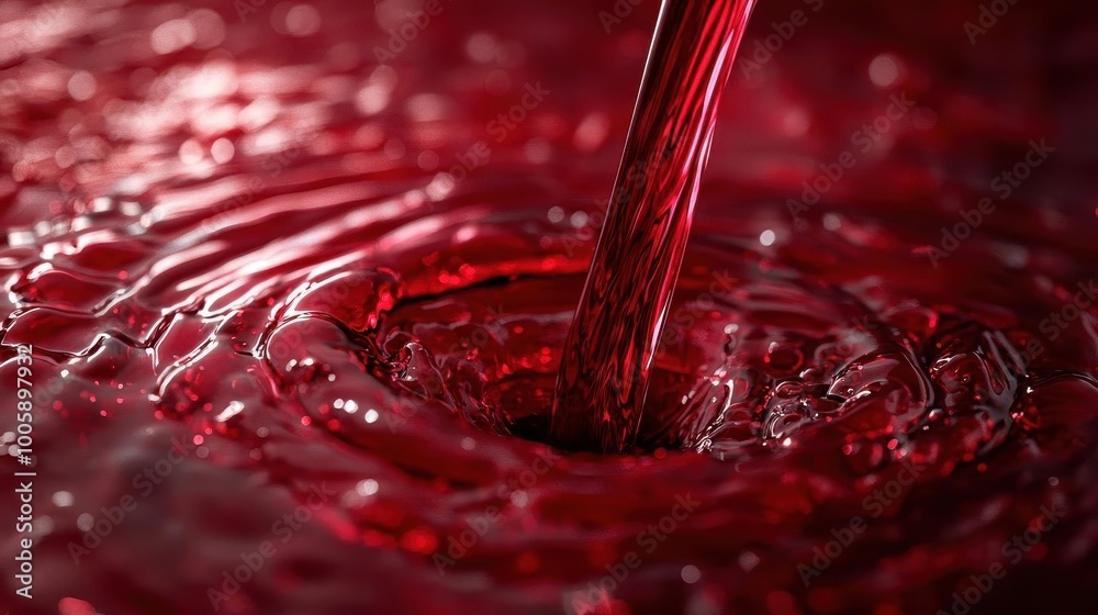 Create a liquid 3D typography for a wine label, with letters that look ...