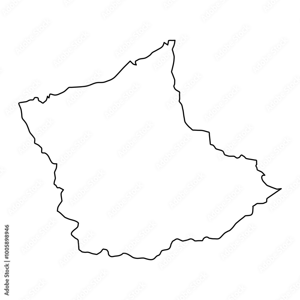 Gujranwala district map, administrative division of Pakistan. Vector ...
