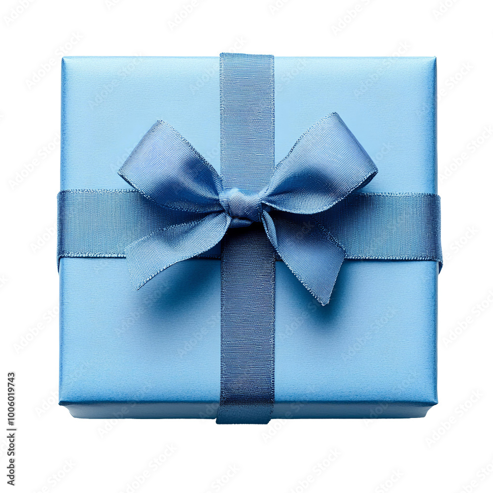 Blue box PNG, isolated on transparent background. Simple square-shaped ...