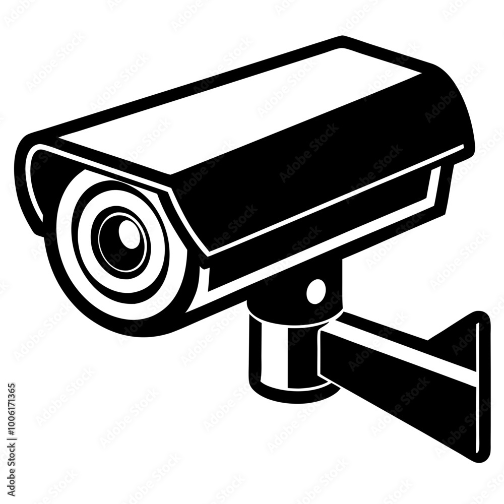 CCTV camera icon with Transparent Background Clipart Stock Vector ...