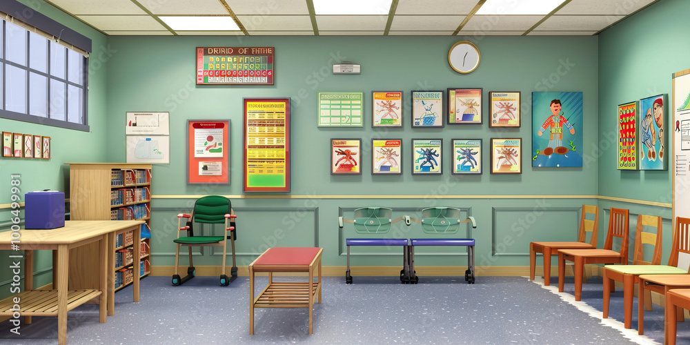 Speech Therapy Room Wall: Covered in speech therapy exercises ...