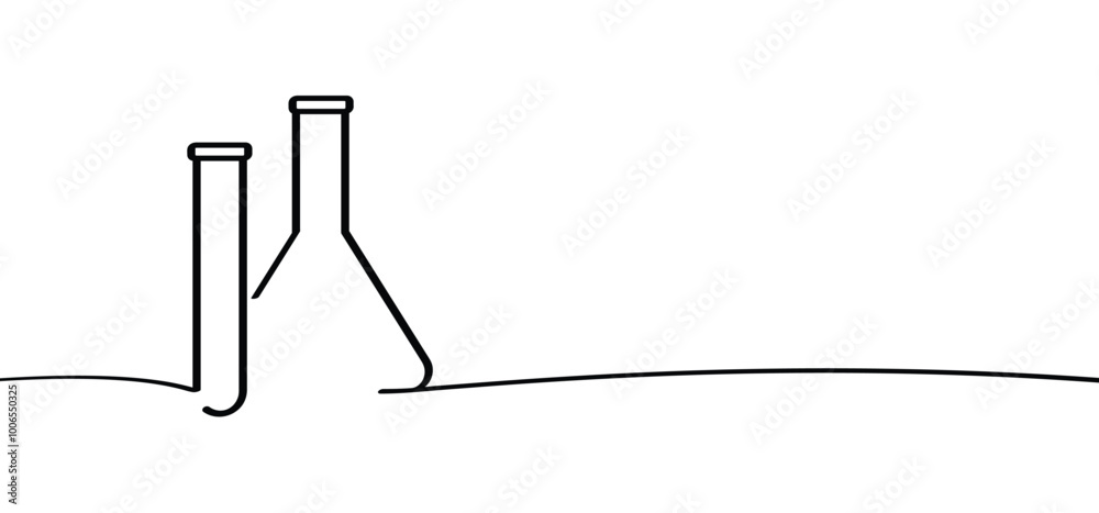Conical Flask Assay tube, medical test tubes icon. Chemistry equipment ...