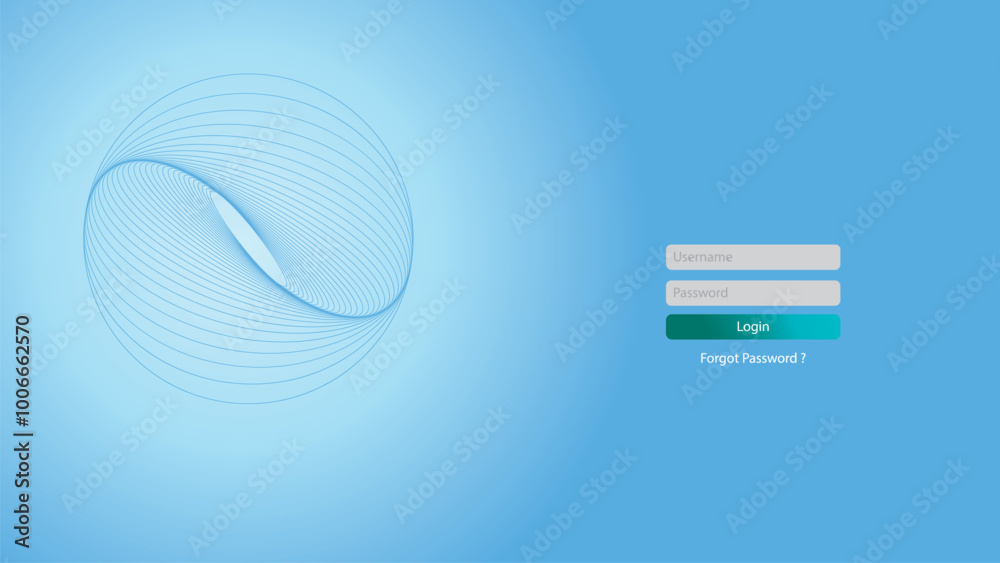 vector, editable, background, Registration and Login Form. Colorful ...