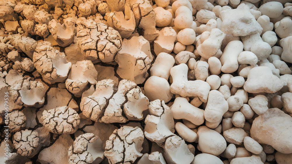 A gradient from brittle, cracked bone texture to smooth, healthy bone ...