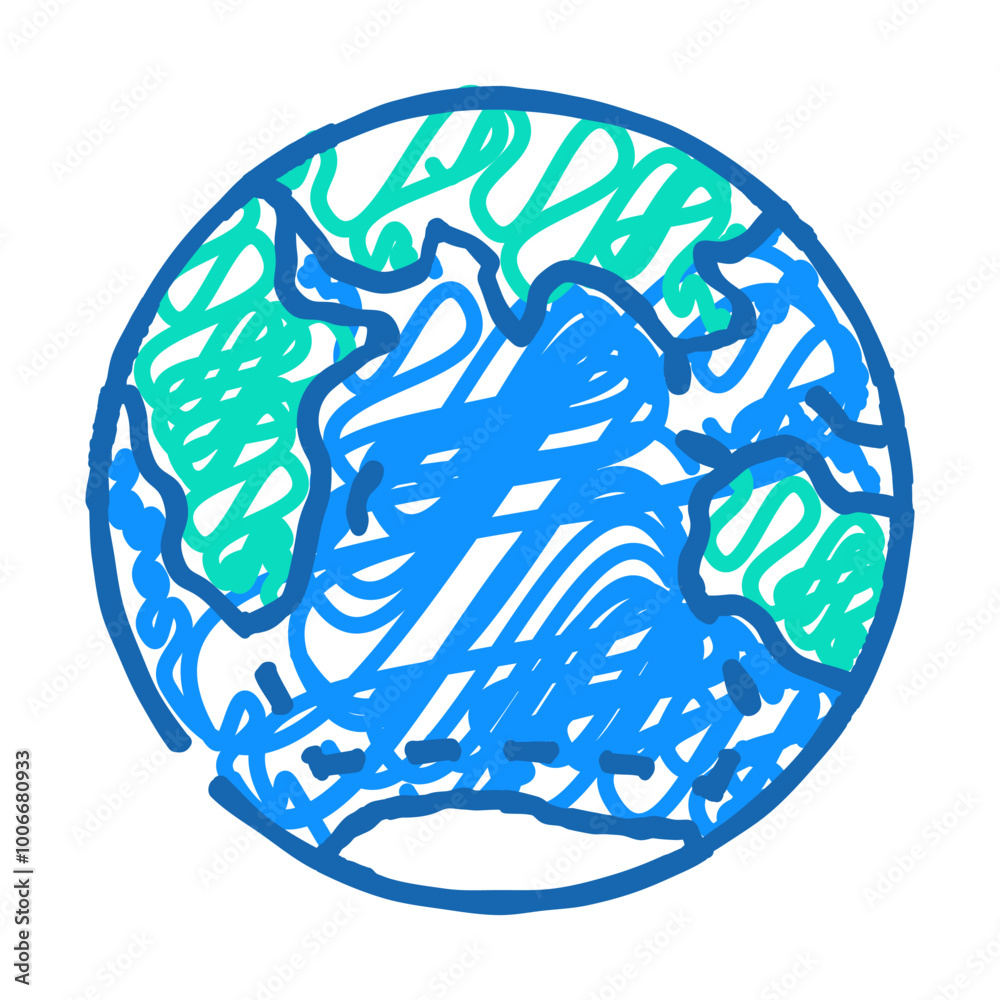 indian ocean map doodle icon sketch vector. indian ocean map sign ...