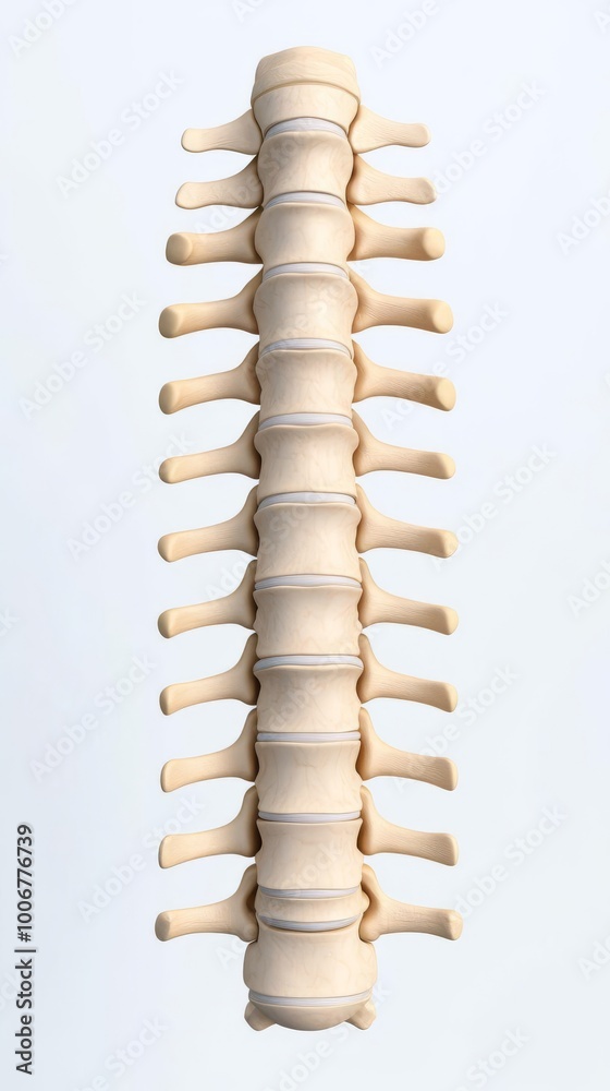 Detailed 3D Model of Human Cervical Spine Vertebrae Discs Medical ...