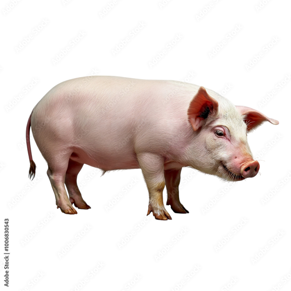 pig ,isolated on white background , transparent png image Stock Photo ...