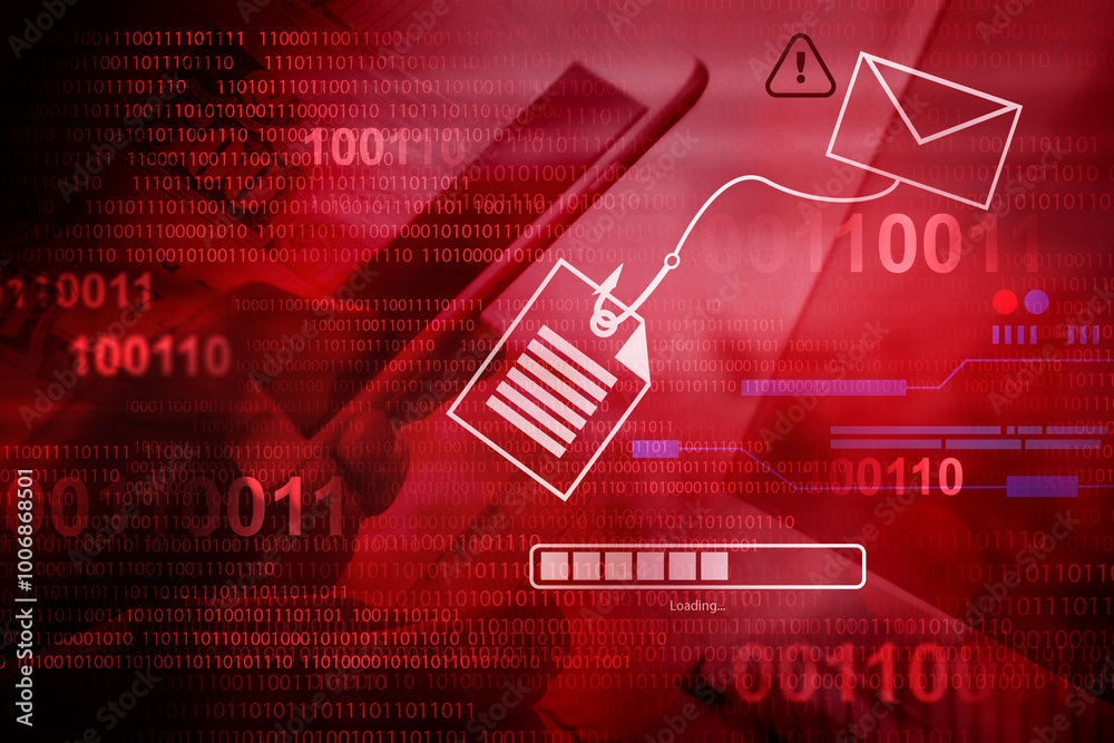 cyber crime phishing mail , security awareness to protect important data hacking Stock Photo ...