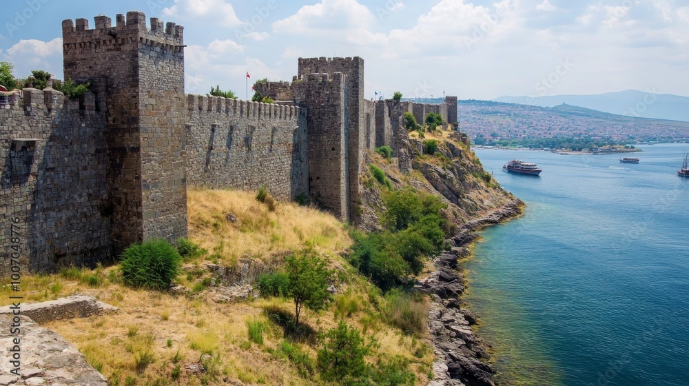 Kilitbahir Castle (Kalesi) was built by Fatih Sultan Mehmet on the ...