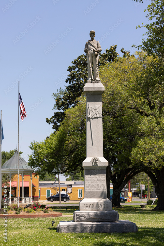 Tallulah, Louisiana, USA - April 23, 2024: A historic public monument ...