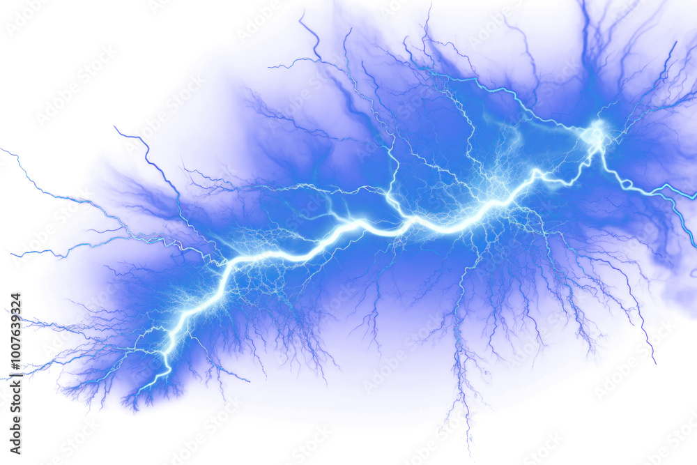 PNG Vivid electric blue lightning bolt Stock Illustration | Adobe Stock