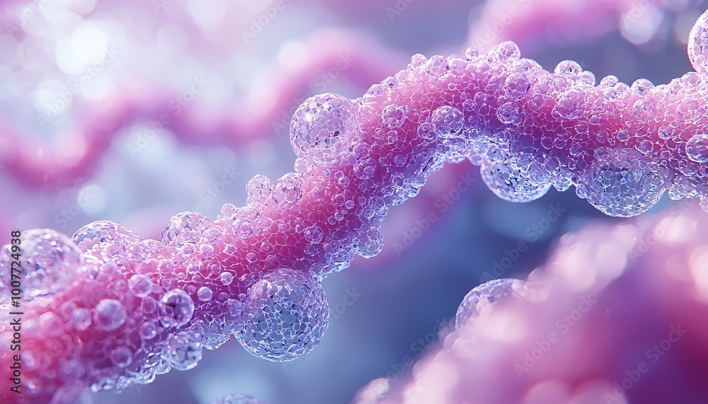 Detailed 3D Rendering of a Cytoskeleton Showing Microtubules and ...