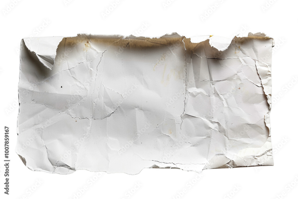 Transparent Wrinkled White Paper Texture - Perfect for Backgrounds and ...