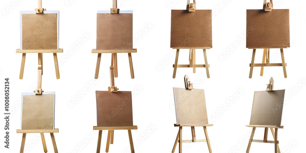 easel stands isolated on transparent background Stock Photo | Adobe Stock