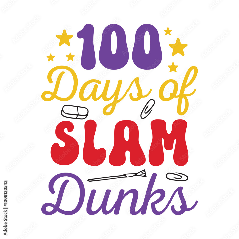 Vector de Stock 100 days of school Quotes teacher. SVG, funny 100 days ...