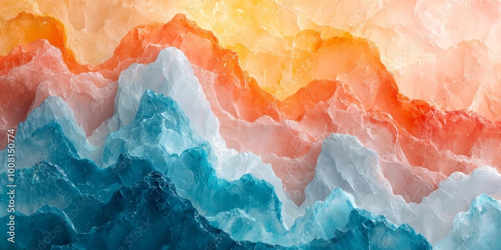 Landscape photography, ruby rocks of multiple colors, vibrant, smooth ...