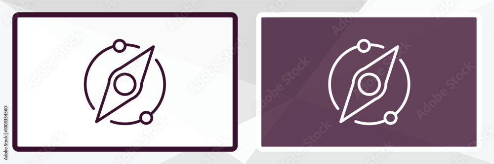 supernova outline icon. Linear vector from astronomy concept. Thin line ...