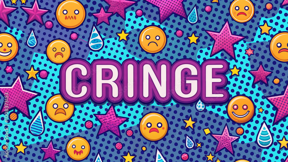 Abstract Grinch background with emoji Stock Photo | Adobe Stock