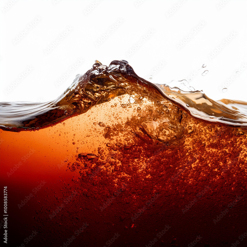 en verre, boire, coca, glace, froid, boisson gazeuse, boisson, isolé ...