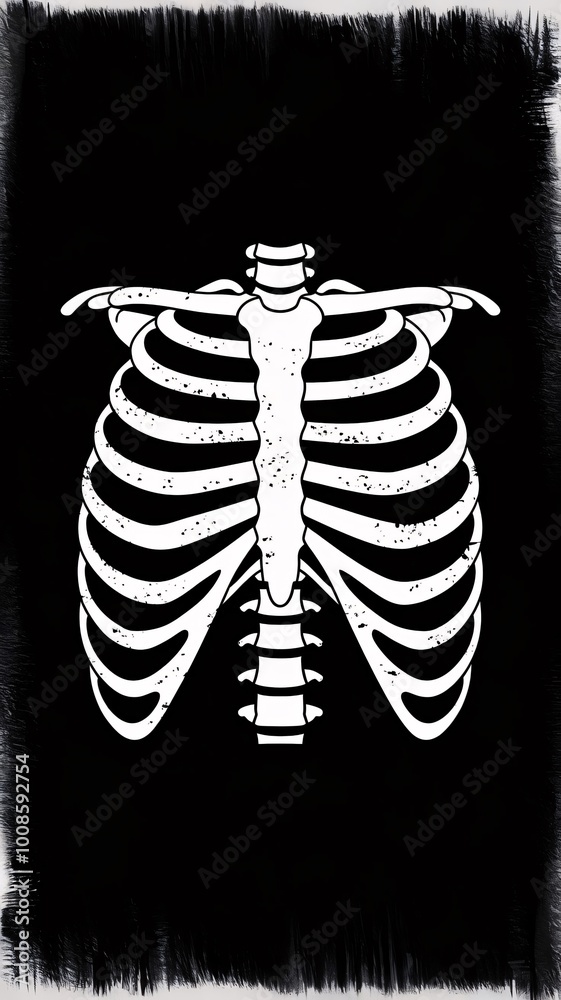 Torso, skeleton, ribcage, anatomy, bones, x-ray, chest, thorax ...
