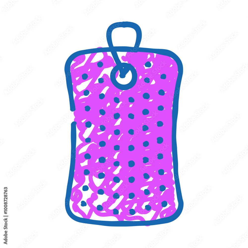 bath sponge hygiene doodle icon sketch vector. bath sponge hygiene sign ...