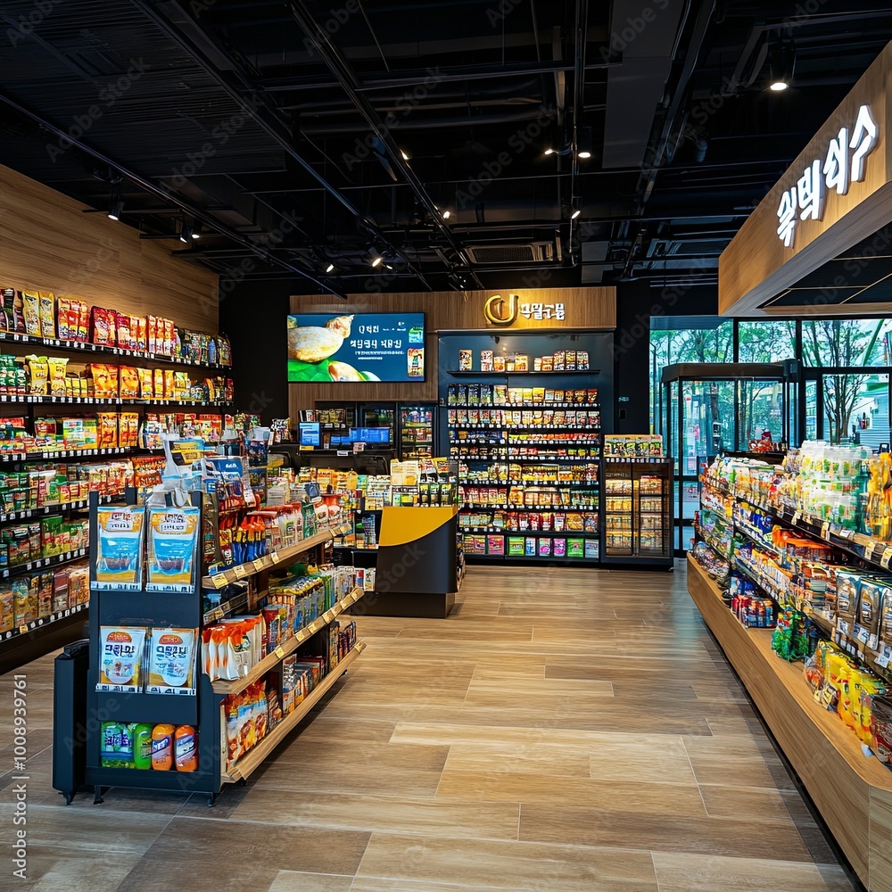 Interior view of Korea's Convenience Store CU now open in Malaysia. CU ...