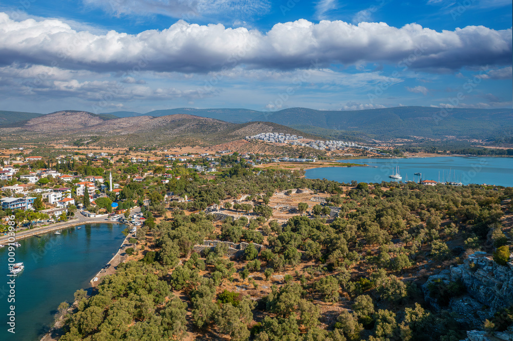 Mugla - Milas - Iasos ancient city. Kıyıkışlacık neighborhood, a ...