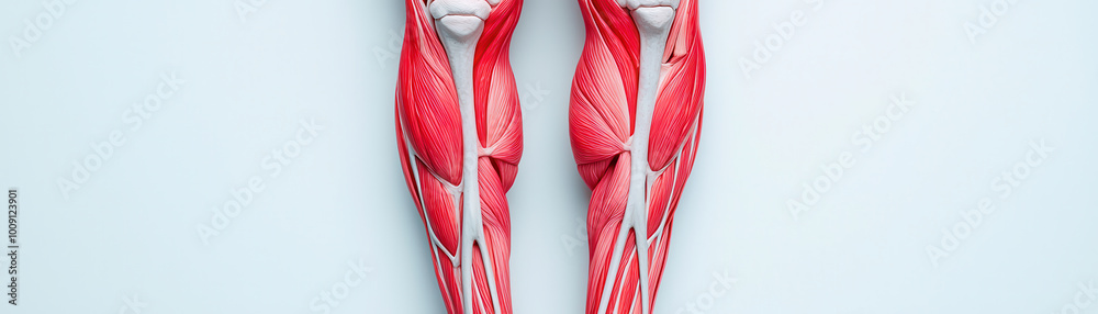 Close up of calf muscles showcasing detailed anatomy and muscle ...