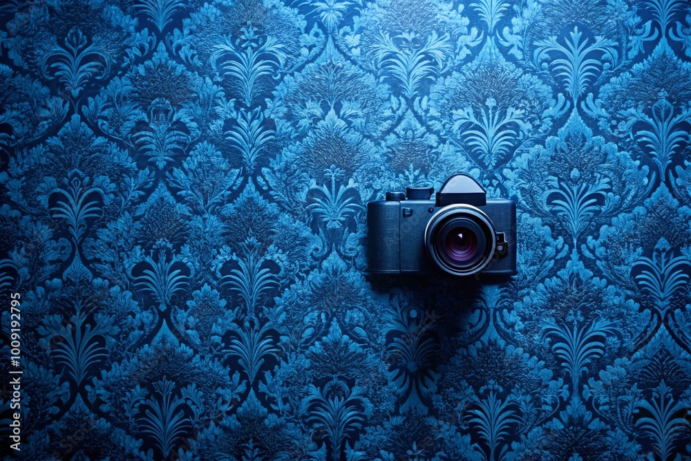 Dark Blue Wallpaper Texture with Subtle Patterns for Backgrounds ...