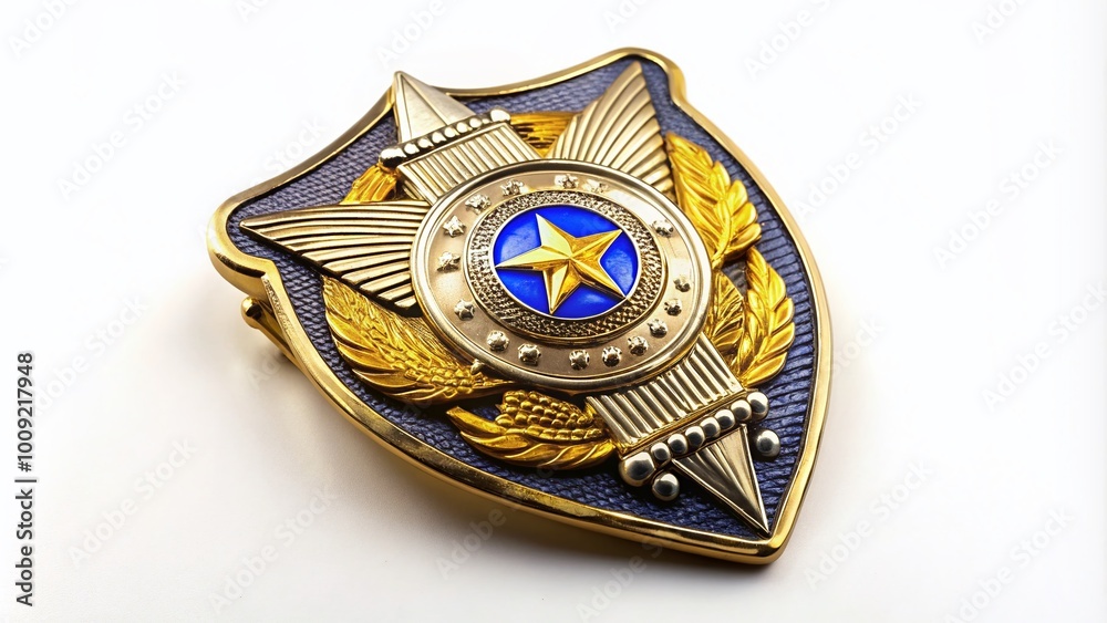 Detailed Police Officer Badge Clipart for Law Enforcement Graphics and ...