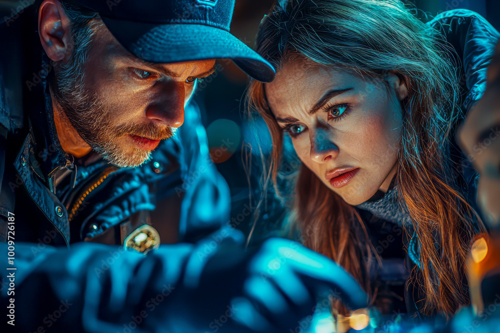 Dynamic Duo: Female Police Officer and Male Investigator Unite to Crack ...