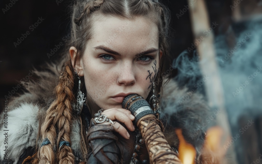 Northern strength: Viking woman warrior, epitome of Scandinavian spirit ...