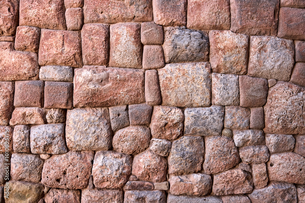 Inca stone walls in Cusco, Peru, a remarkable example of Inca ...