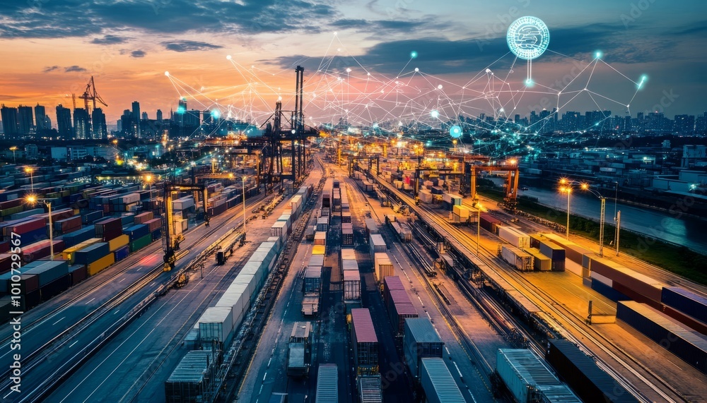 AI in logistics and supply chain management concept, enhancing accuracy ...