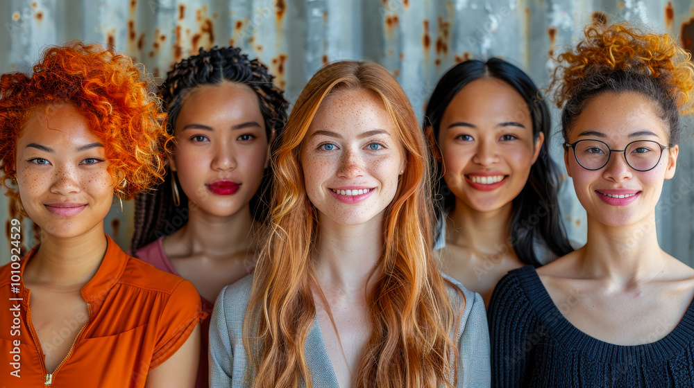 Diverse Multiracial Women Colleagues Smiling, Women's Equality Day ...