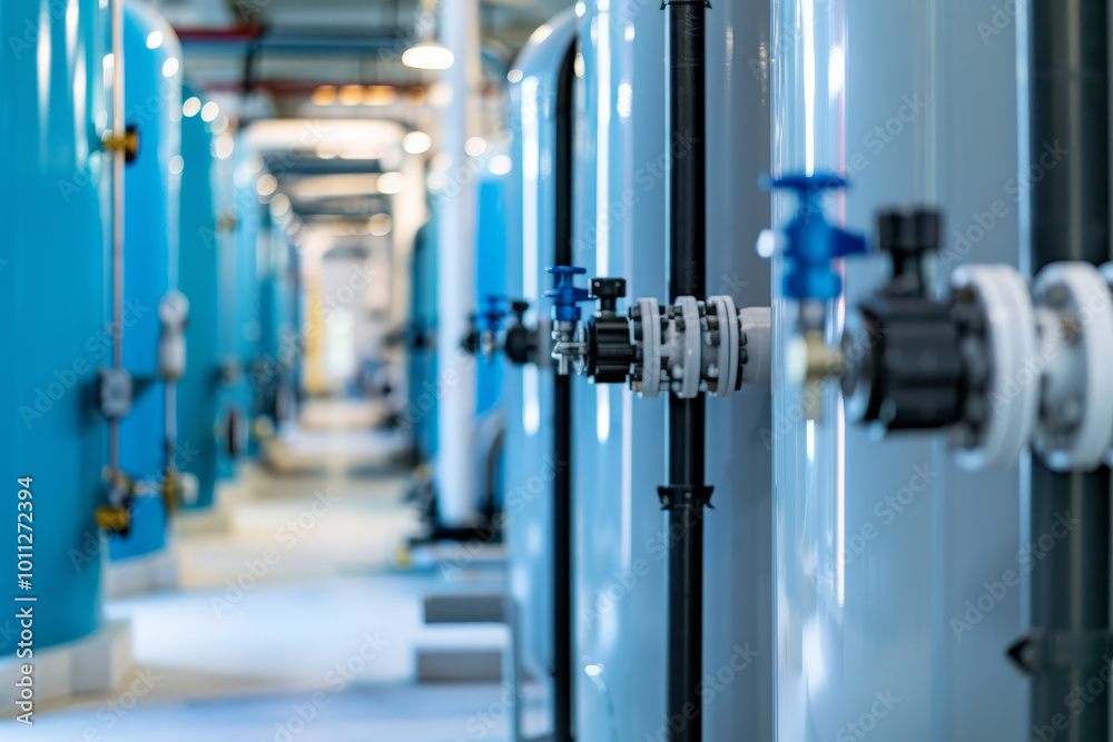 Industrial water management system with advanced recycling tanks and ...