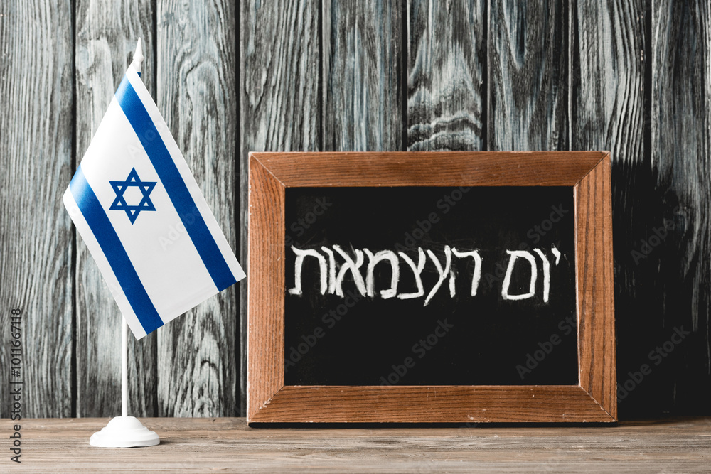 Celebrating Yom Haatzmaut, the Israeli flag proudly displayed alongside ...