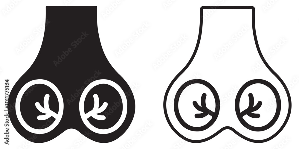 Vetor Testicle Icon. Anatomy of male reproductive organs. Anatomy of ...