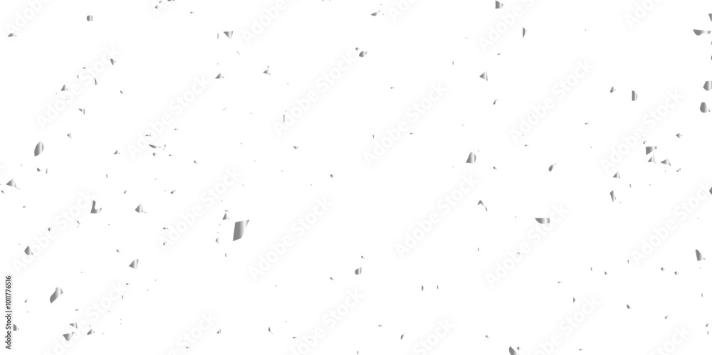Abstract luxury silver confetti glitter and dust falling down on ...