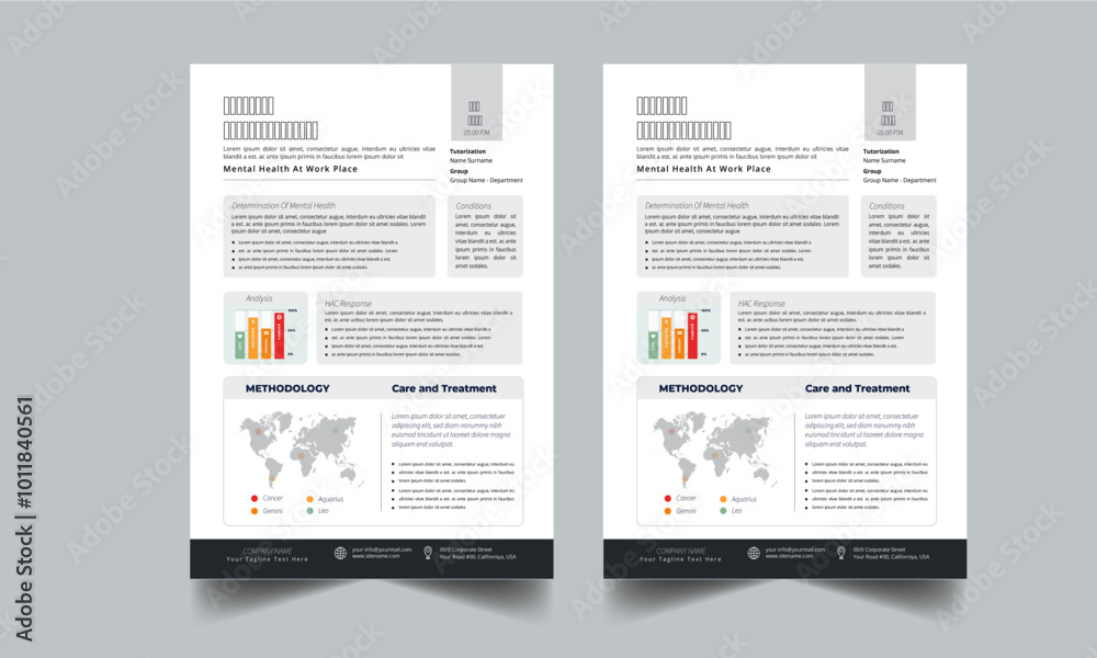 Research Fact Sheet, Company Fact Sheet, Product data sheet layout ...