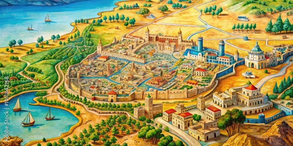 Ancient Map of Carthage - Historical Cartography of the Phoenician ...